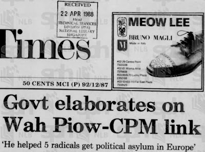 Unravelling 1987: Tan Wah Piow in the UK: Exiled