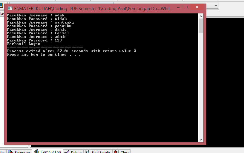 Contoh Codingan Perulangan Do - While Dinamis Dalam C++ - Rull | Learn ...