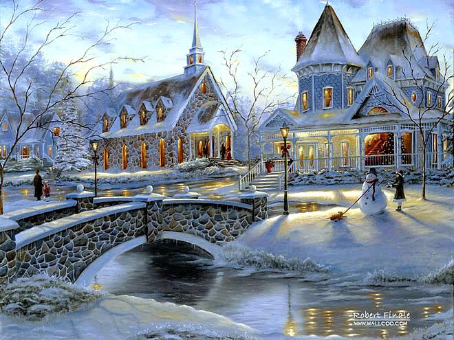 20+ Beautiful Christmas Paintings You Will Love