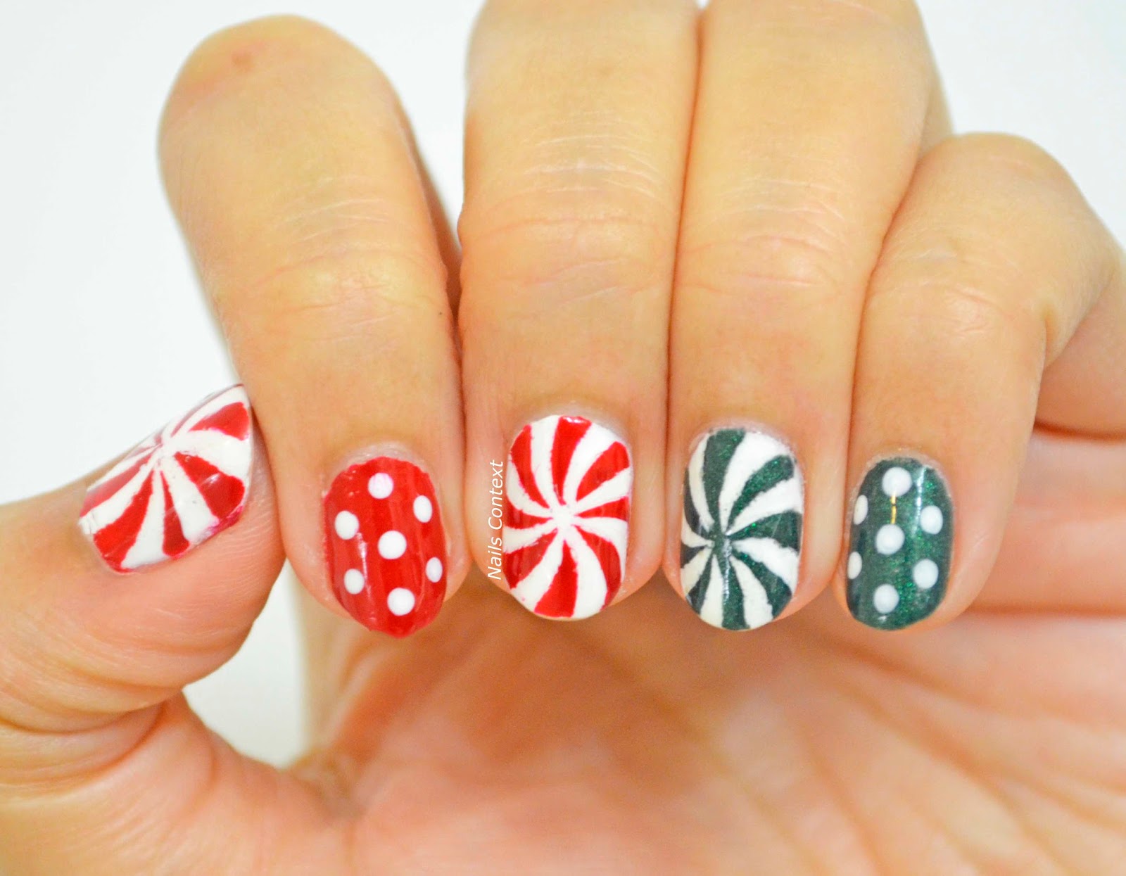 Nails Context: Candy Cane Nails