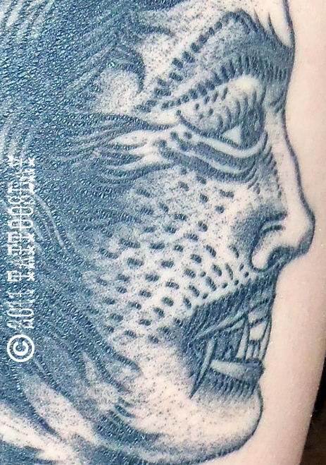 Tattoosday (A Tattoo Blog): Sue Shares a Werewolf by Deno