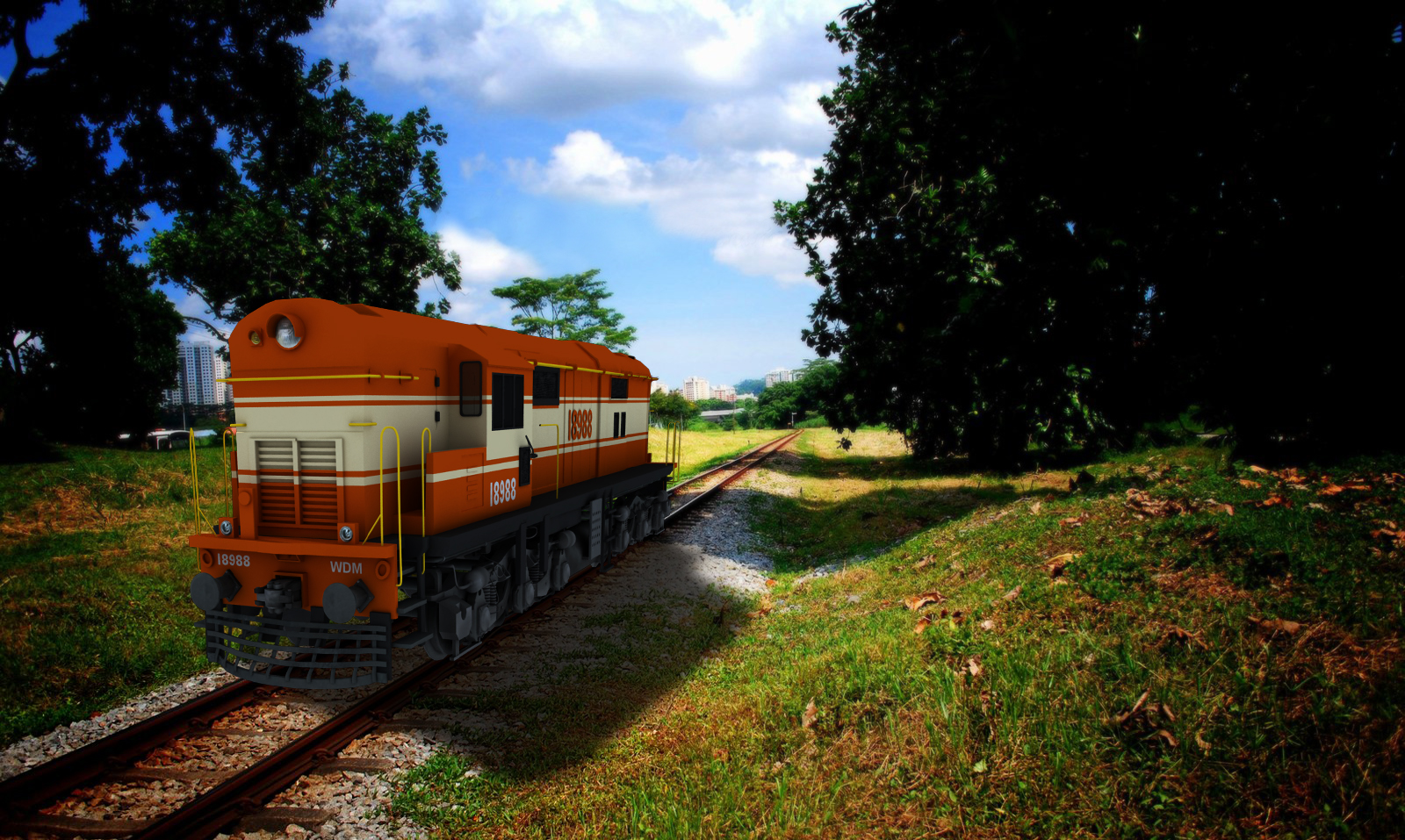 My madness skills: 3D Indian Train Model in Maya