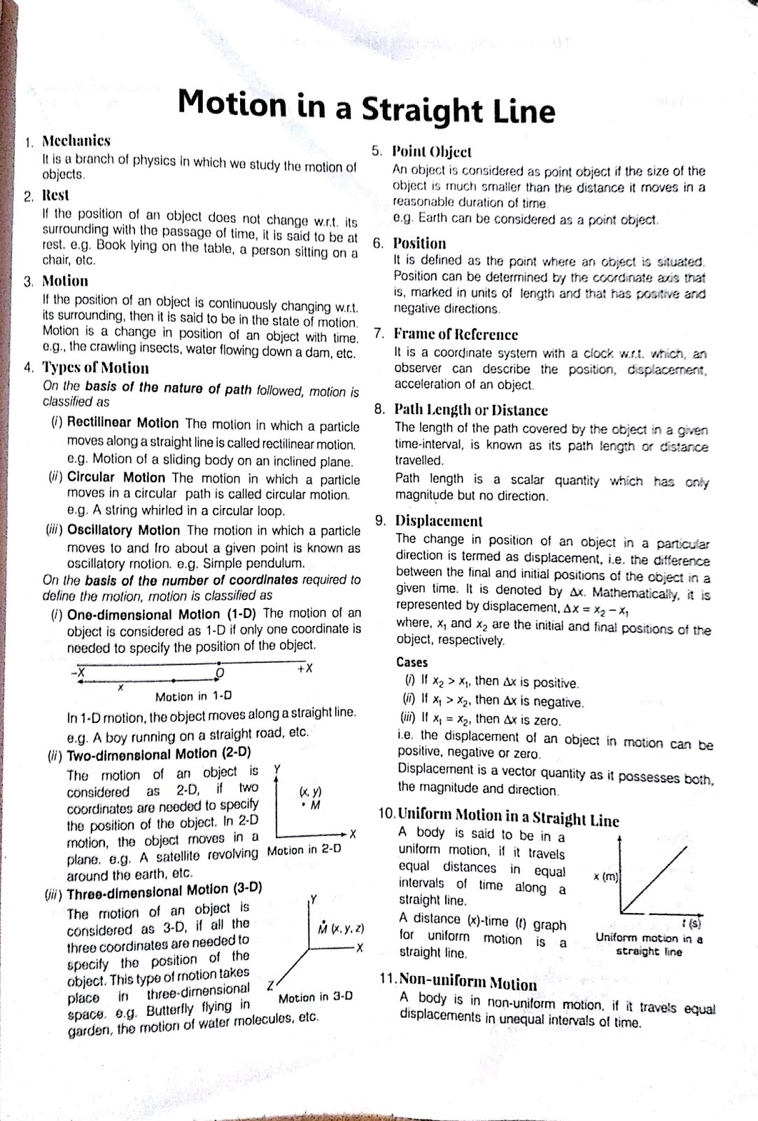 Chapter 3 Motion in Straight Line - The Makers
