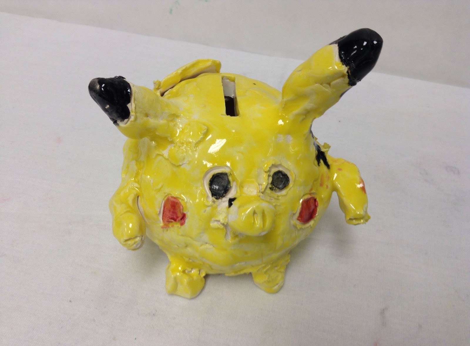 14er Art : How to make a Clay Piggy Bank