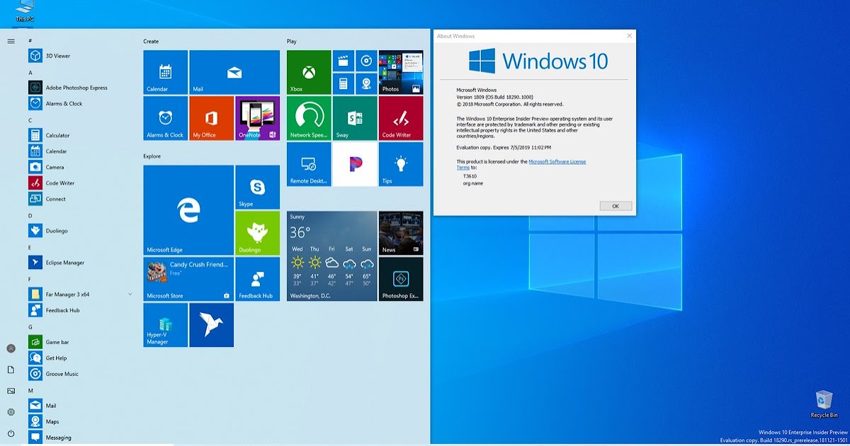 Microsoft Rilis Windows 10 Insider Preview Build 18290 Ke Fast Ring ...