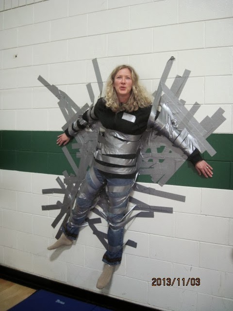 Room 7: Duct taped to the wall?….