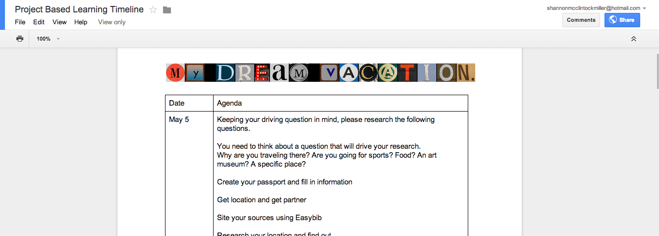 The Library Voice: 3rd Grade Kicks Off Their First PBL Project ...