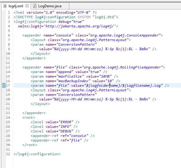 Add Current Date And Time To Log4j Log File Name LearningMart