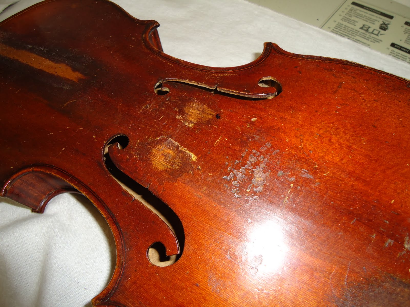 VIOLIN RESTORATION AND REPAIR: July 2011