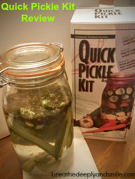 Breathe Deeply and Smile: Quick Pickle Kit Review