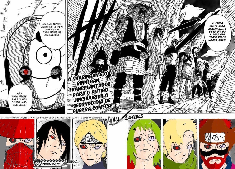 Naruto grande guerra de ninjas: naruto mangá 544 capitúlo 15 colorido ...