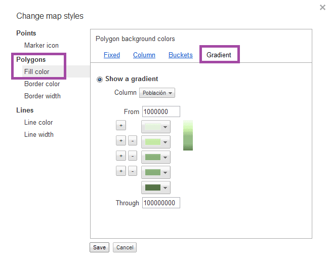 Gis Central: Como crear un mapa con Tablas dinámicas de Google
