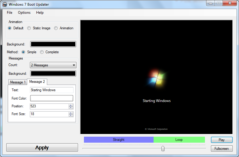 Tweaking: Windows 7 boot screen changer