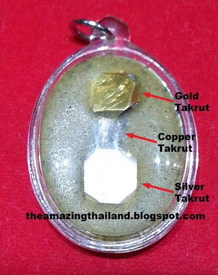 The Amazing Thailand: Locket Archan Pakong (with a piece of Gold Takrut ...