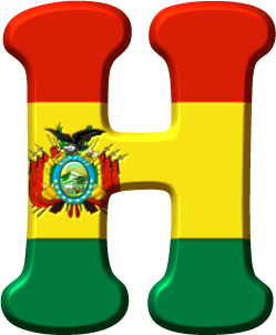 Alfabeto con la Bandera de Bolivia. - Oh my Alfabetos!