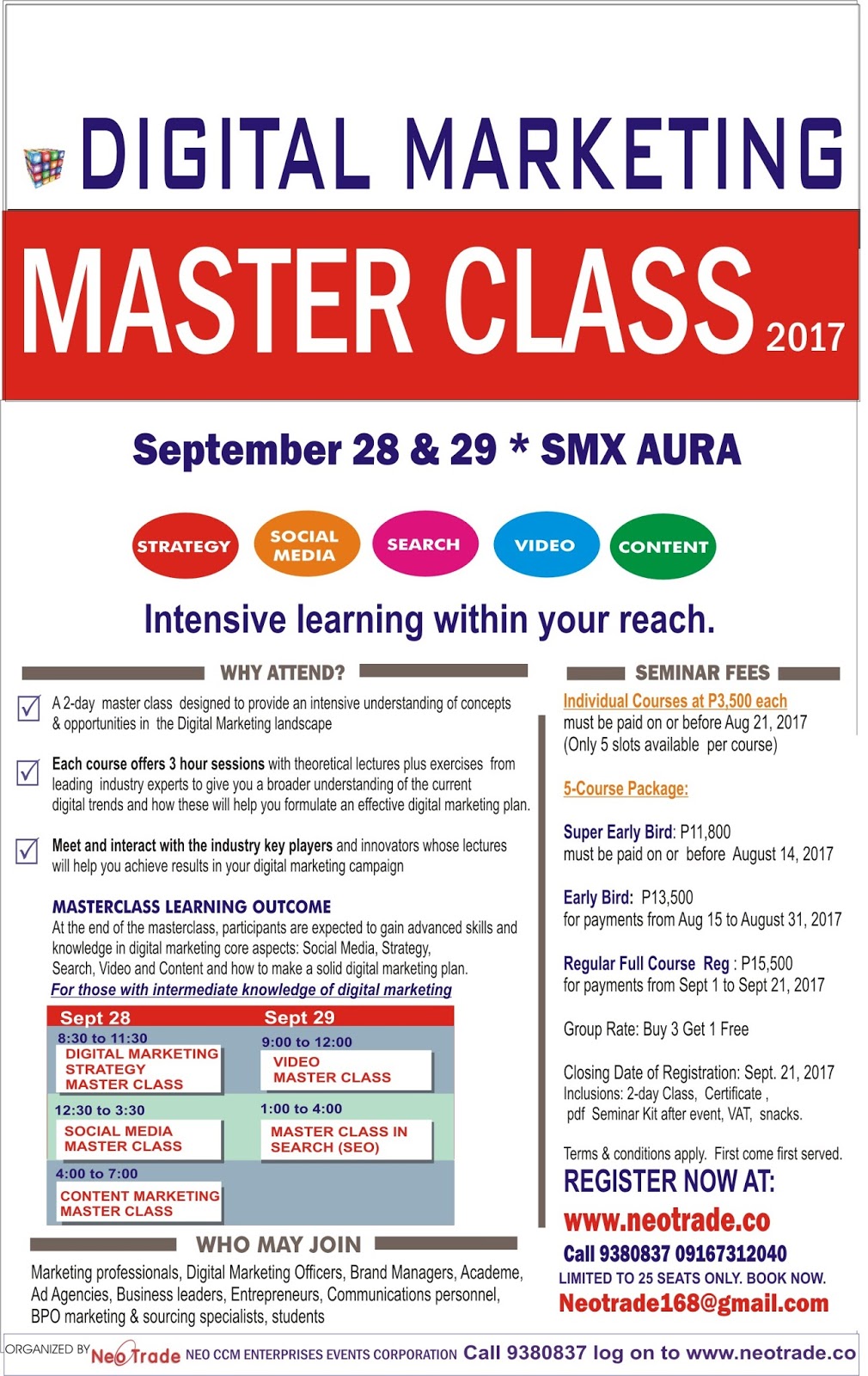 Digital Marketing Master Class