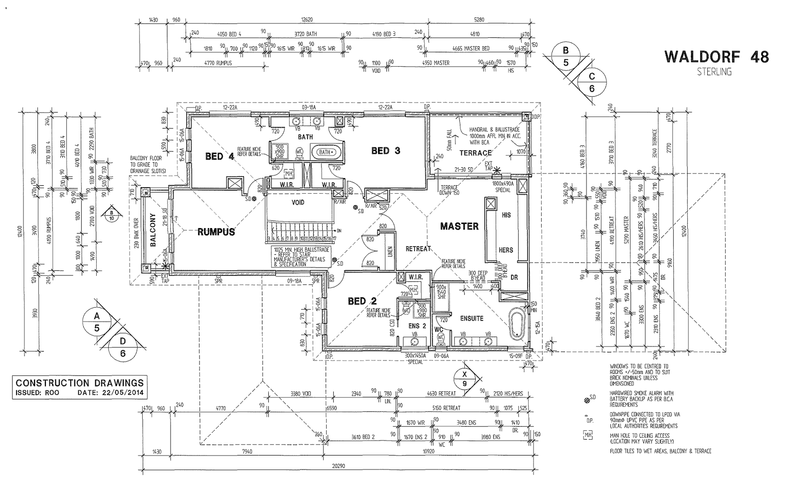 Floor Plan and Elevations ~ Building the Waldorf 48 with Porter Davis