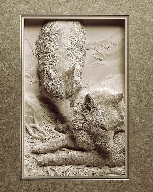 animal paper sculpture by Calvin Nicholls ~ easy origami instructions ...