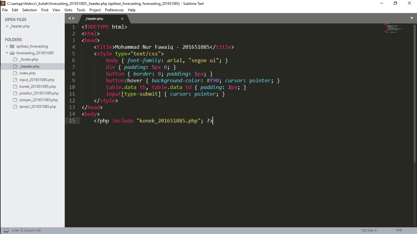 Source code koneksi php mysql - faasevX