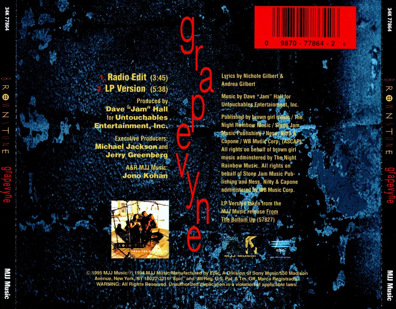 highest level of music: Brownstone - Grapevyne-CDS-1995