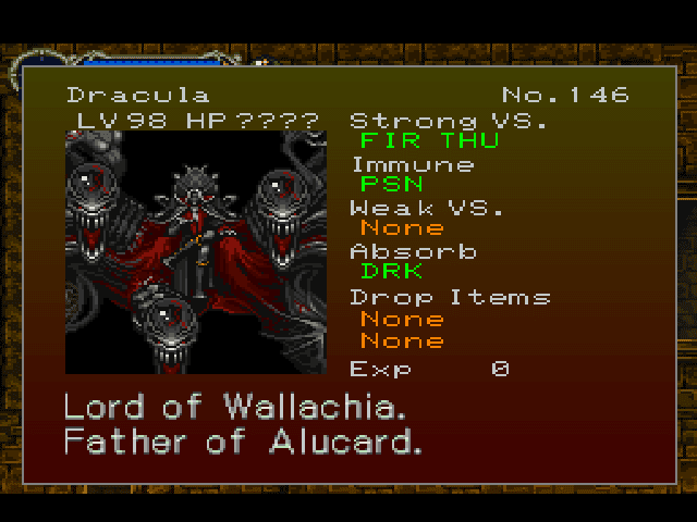 VGJUNK: CASTLEVANIA: SYMPHONY OF THE NIGHT MONSTER BESTIARY