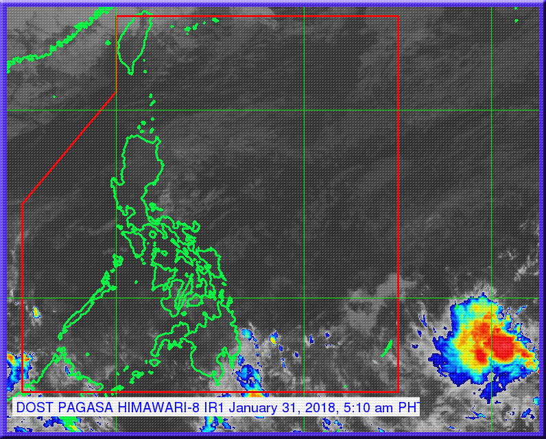 PAGASA Daily Weather Forecast as of today, 31 January 2018. - PH Trending