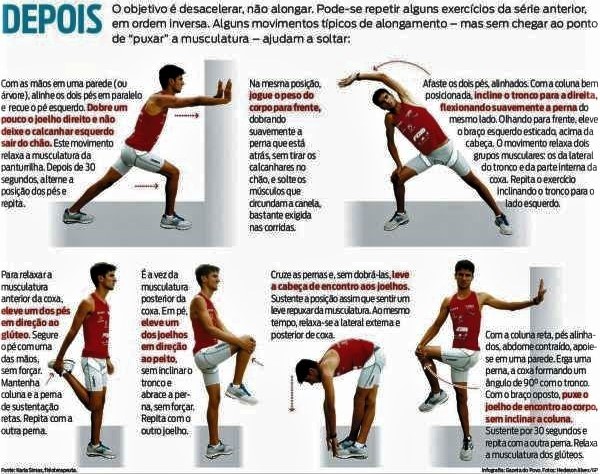Vida saudável e feliz: Aquecimento rápido, antes e depois dos treinos