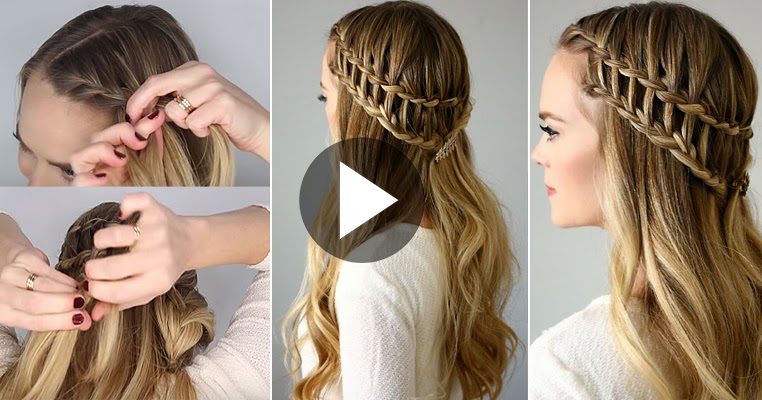 Learn - How To Create Half Up Ladder Braid Hairstyle, See Tutorial ...