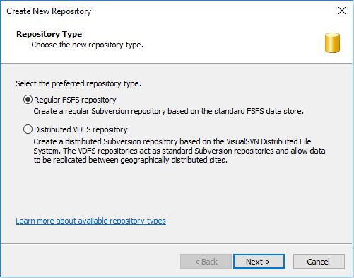 SVN Server Repository Configuration - BunksAllowed