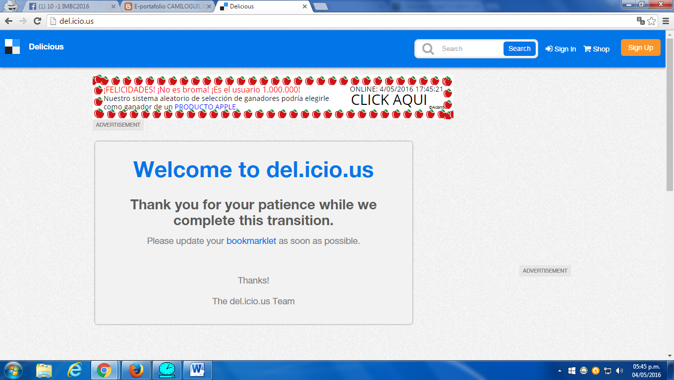 E portafolio SARAIDAYANACORREALCARDENAS: Del.icio.us