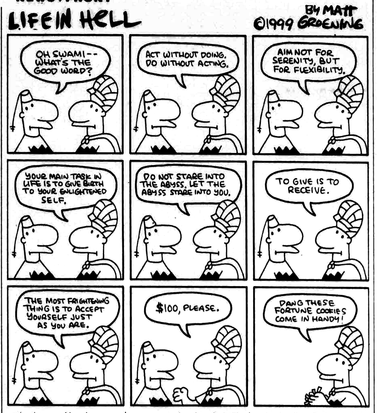 Bongo's Ultimate Life in Hell Archive : Life in Hell 1999 Archive