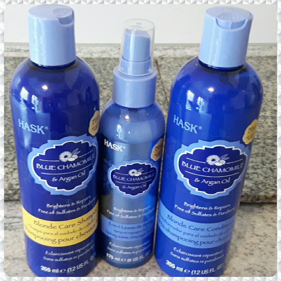 Brigitte´s Testseite: HASK Blue Chamomile & Argan Oil Blonde Serie