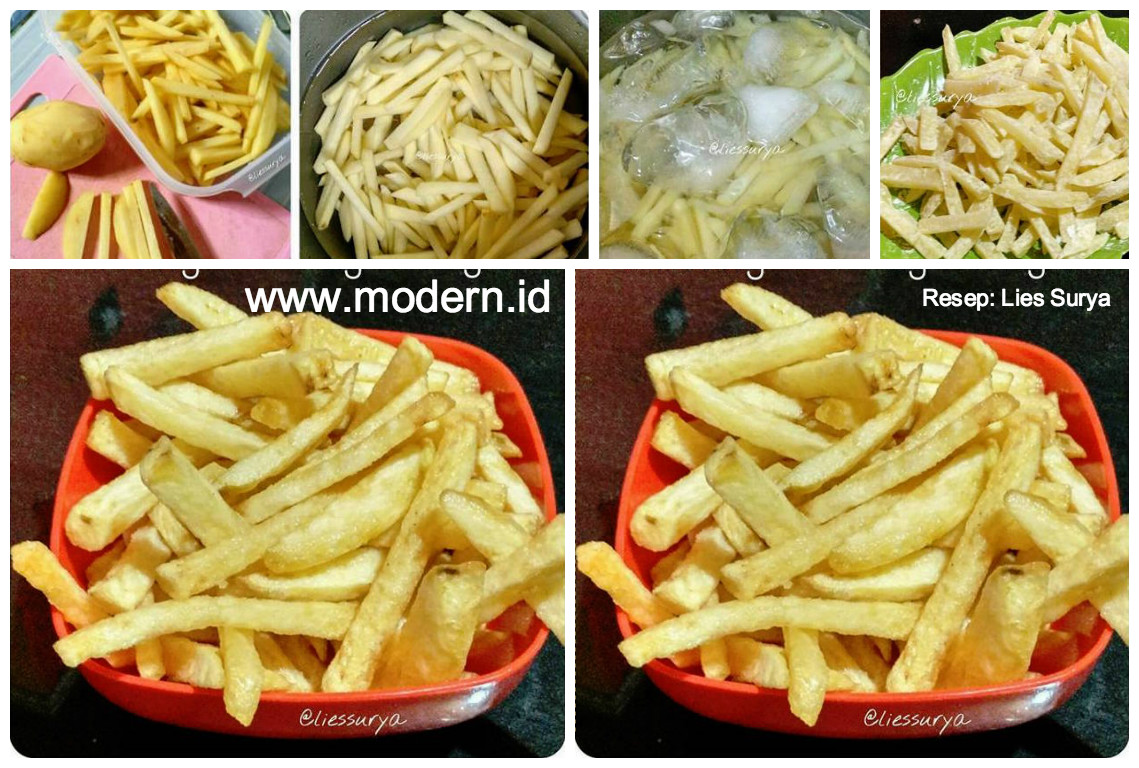 Resep Kentang Goreng Ala Resto. Enaknya Luar Dalam! - Resep Bunda