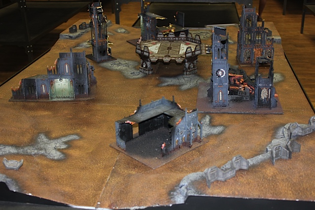 40K Battle Report Blog: LA Battle bunker displays and gameboards
