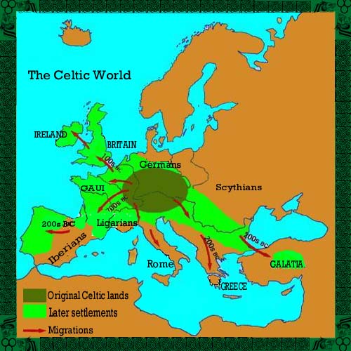 Celtic Mythology Map