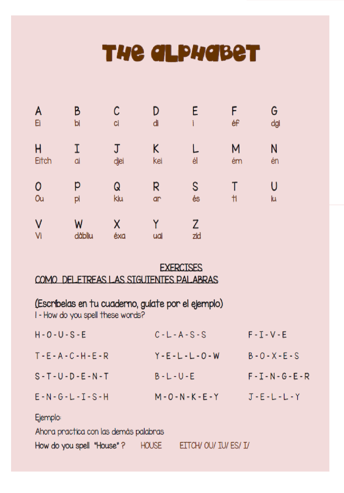 English is not difficult !!: ENGLISH ALPHABET