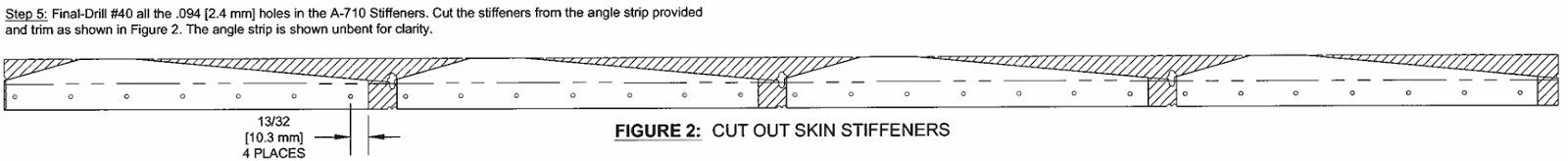 E's Van's RV-14A: Wings: Ailerons. Stiffeners.