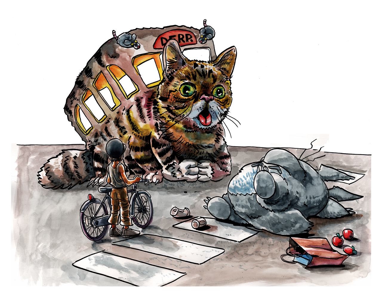 INSIDE THE ROCK POSTER FRAME BLOG: Tim Doyle Bad Job Bub Lil BUB Print ...