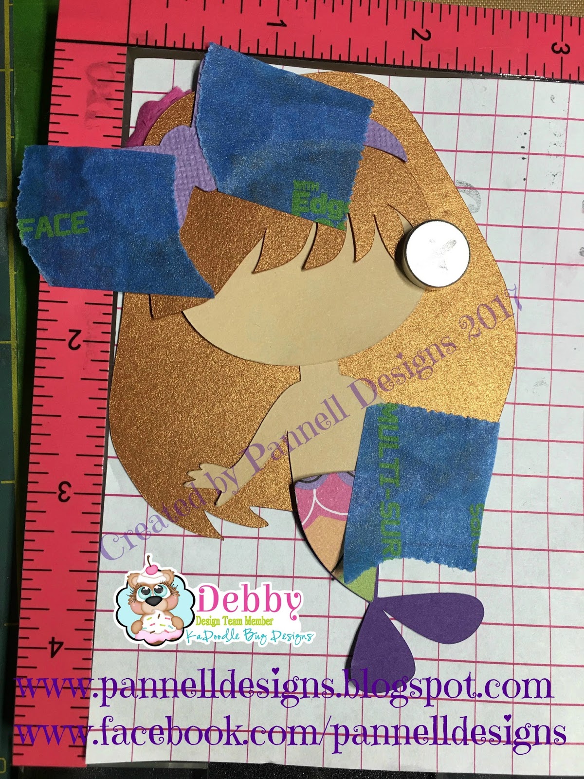 Pannell Designs - Paper Crafting: Under the Sea Mermaid Birthday Card