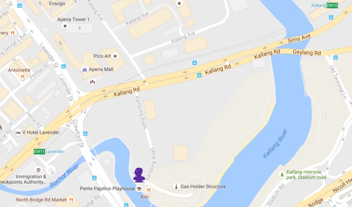 Spirit of Kallang @ Kallang Riverside Park; Singapore | Moonlit