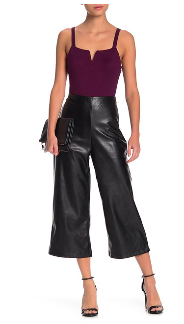 Fall trends: wide-leg leather pants - Cheryl Shops