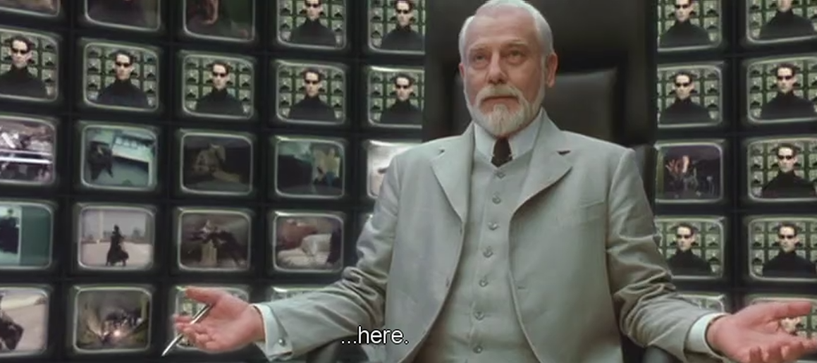 BrainStorm, Tchê!: Diálogo entre Neo & O Arquiteto : Matrix Reloaded