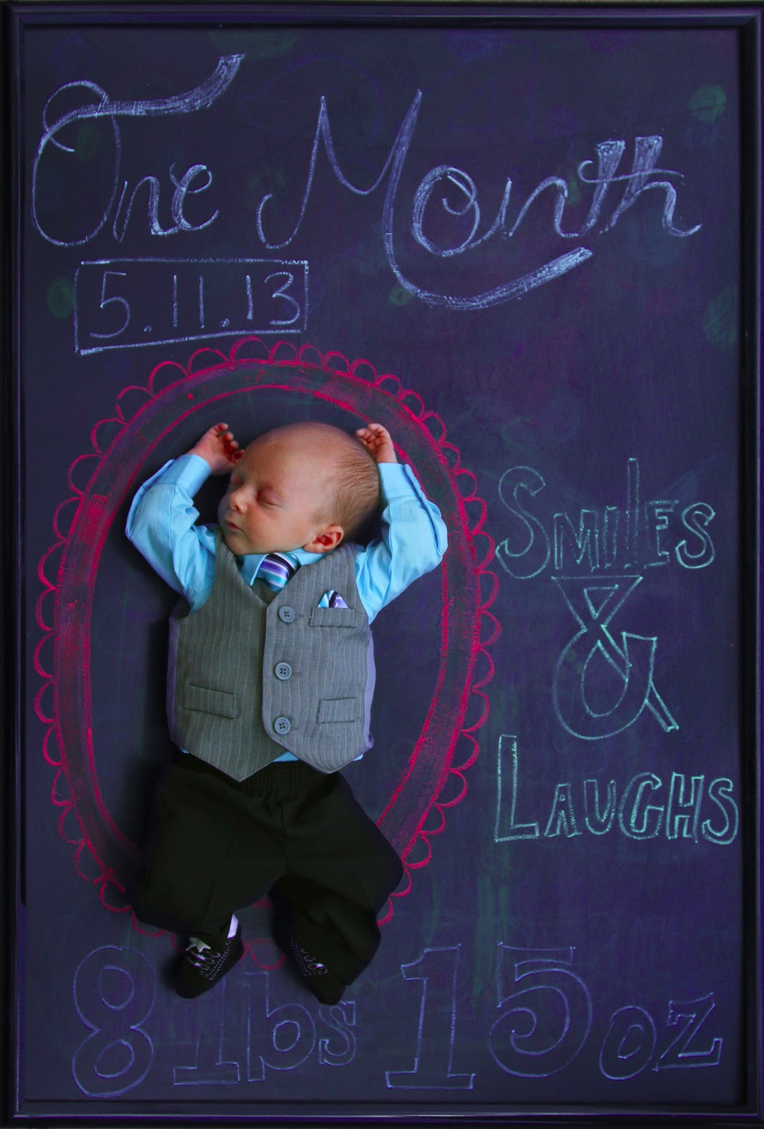 Mommy and the Minister: Monthly Baby Chalkboard Updates