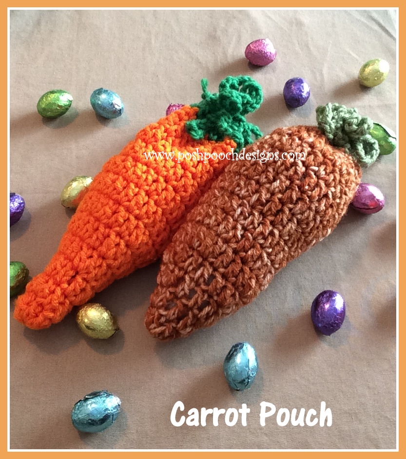 Posh Pooch Designs : Easter Carrot Pouch Free Crochet Pattern | Posh ...