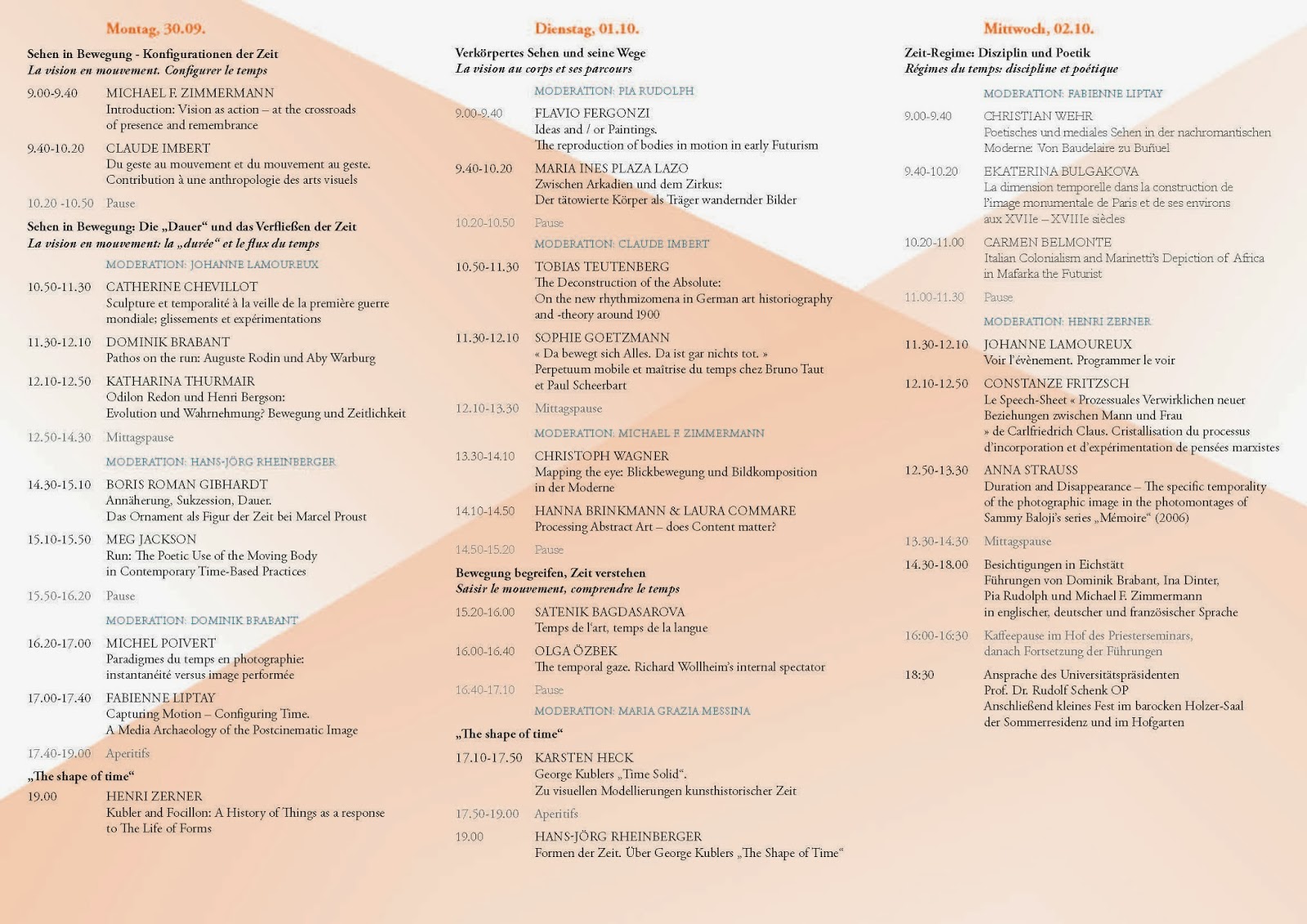 Aisthesis: Tagung: Sehen in Bewegung - Konfigurationen der Zeit