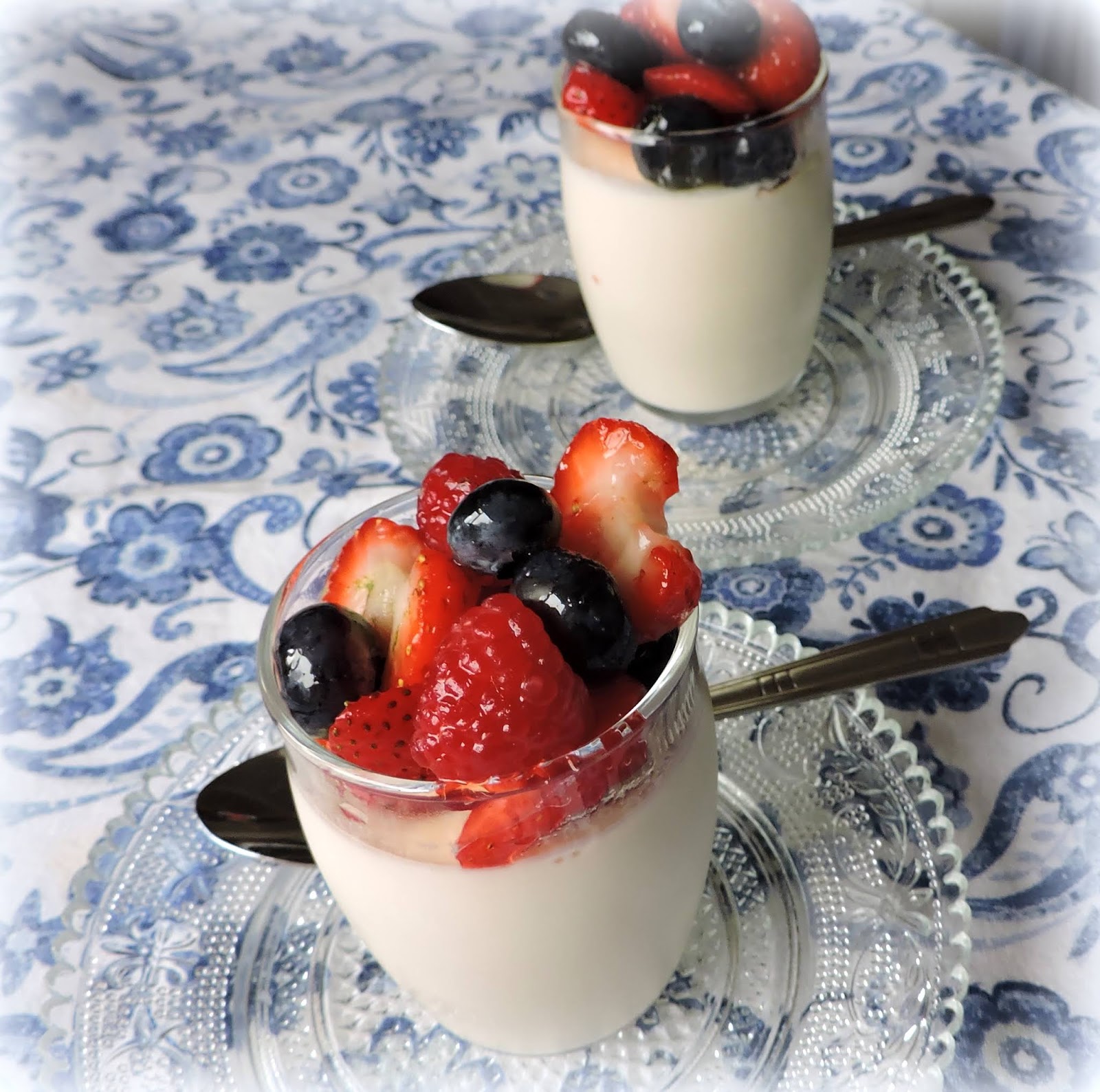 Simple Panna Cotta with Mixed Berries | The English Kitchen