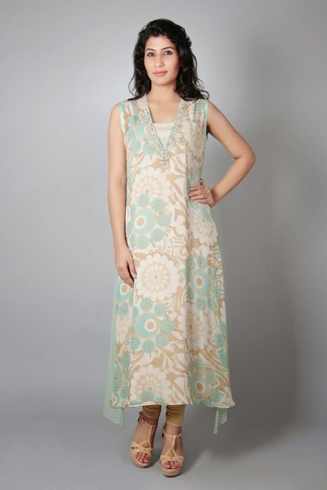 Labels Tops Collection For Girls 2014-15 | Fresh Designs Of Long Shirts ...