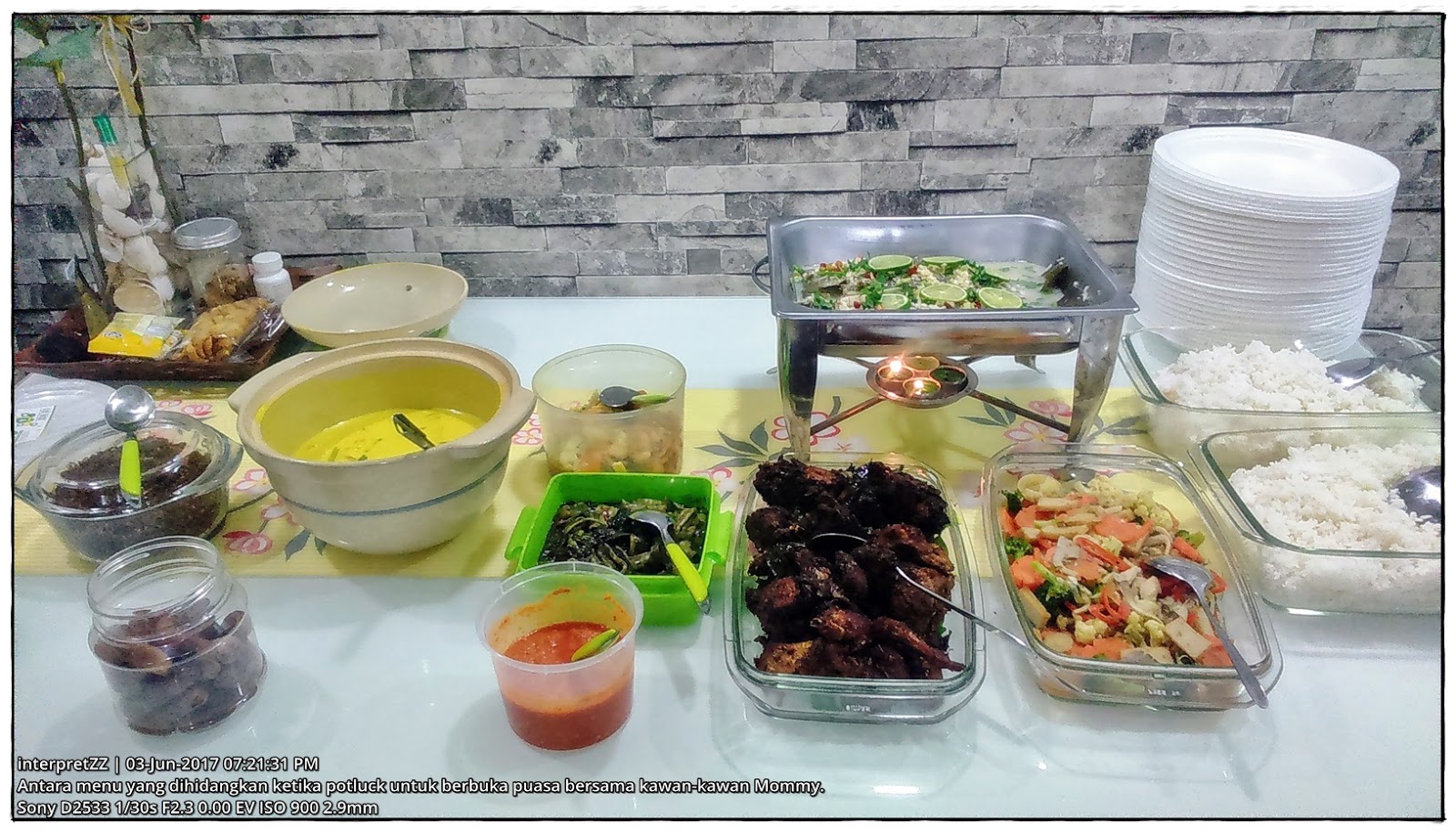 Pot luck buka puasa klik pejabat Mommy