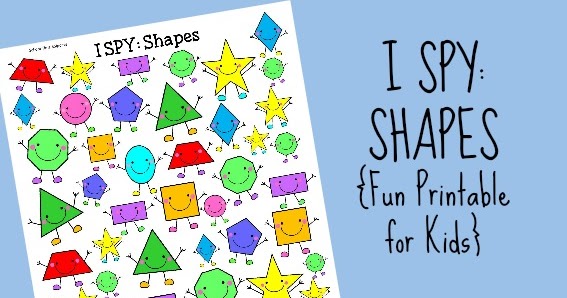 Shapes I SPY {Free Printable} | School Time Snippets