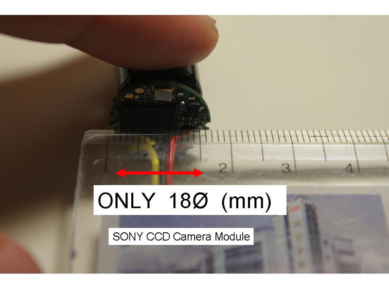 SUNRIASE CO., LTD: Ultra SUPER Mini CCD camera module ( 18mm Φ)